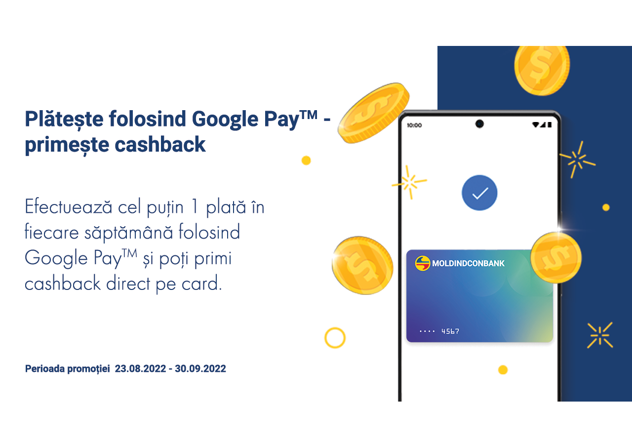 Câștigă cu Google Pay™ și Moldindconbank - NewsMaker