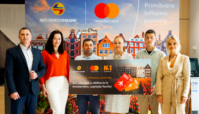 Moldindconbank și Mastercard au desemnat clientul care va merge cu familia la Amsterdam - NewsMaker