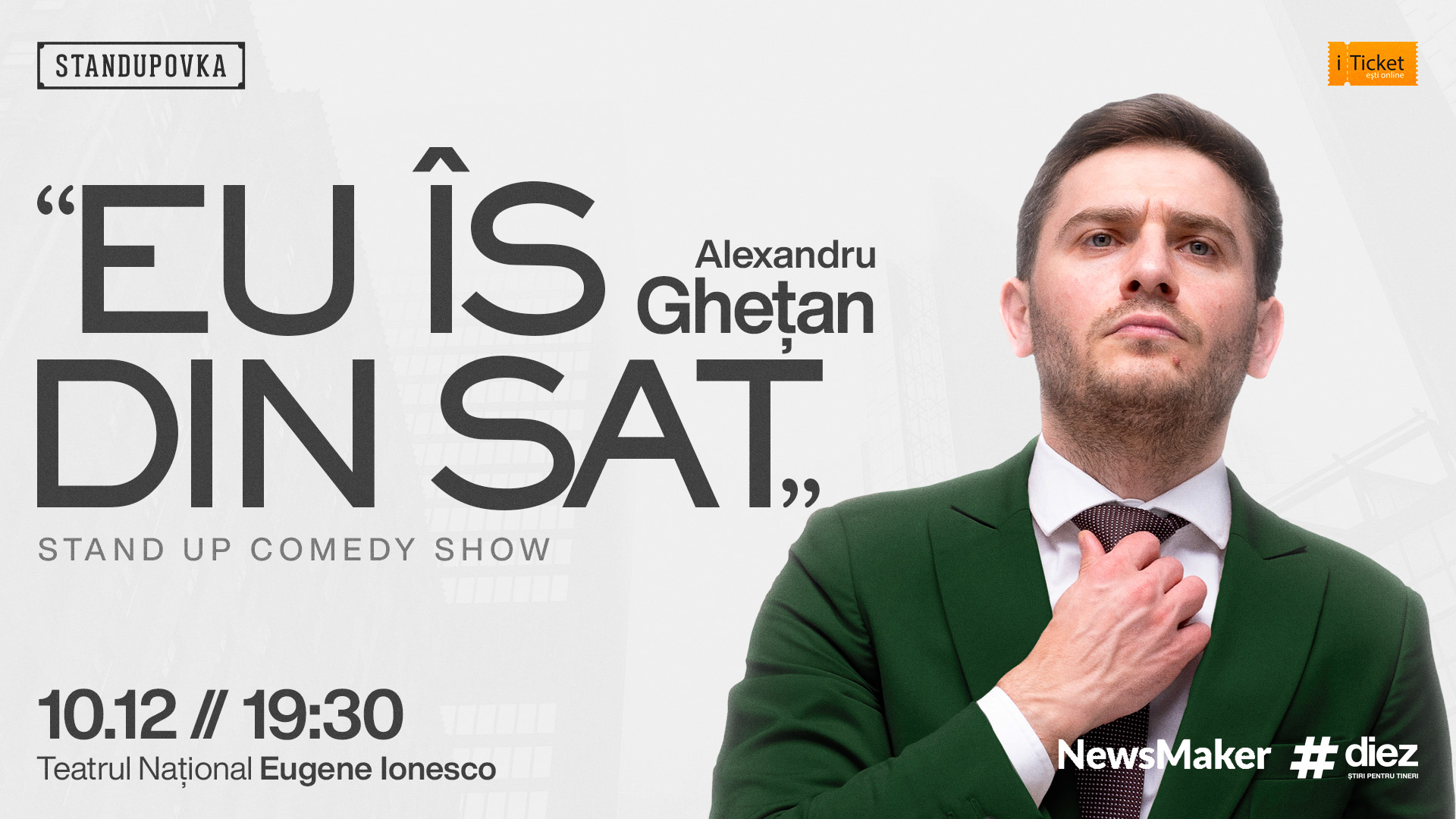 ,,Eu îs din sat!” Așa se numește concertul solo lui Alexandru Ghețan ...