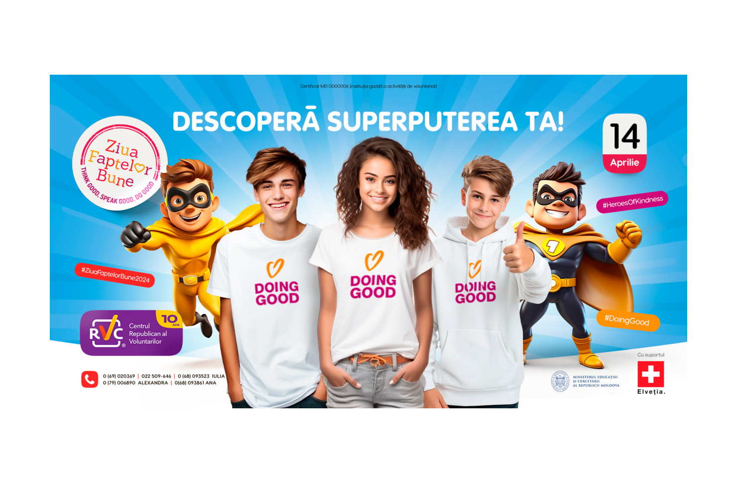 Faptele bune revin în Moldova: RVC se pregătește pentru ZIUA FAPTELOR ...