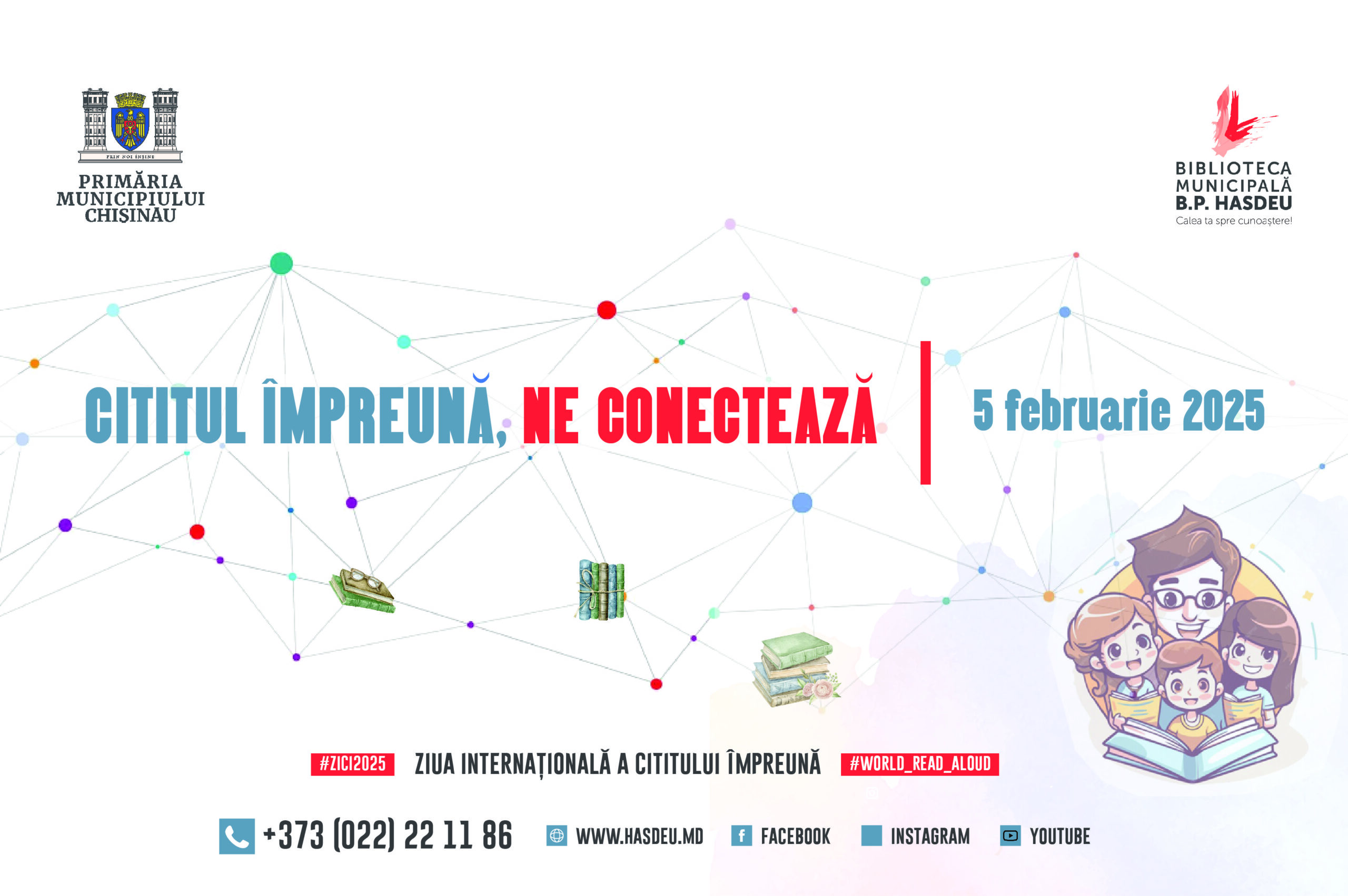 Biblioteca Municipală „B.P. Hasdeu” marchează Ziua Internațională a Cititului Împreună, ediția ...